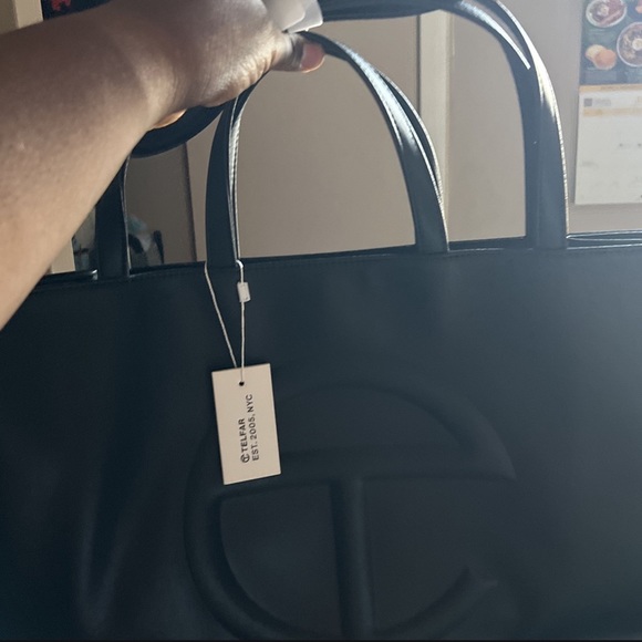 Telfar | Bags | Teflar Black Large Shopping Bag | Poshmark